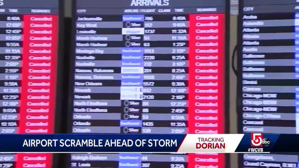 Logan, airports scramble ahead of Dorian