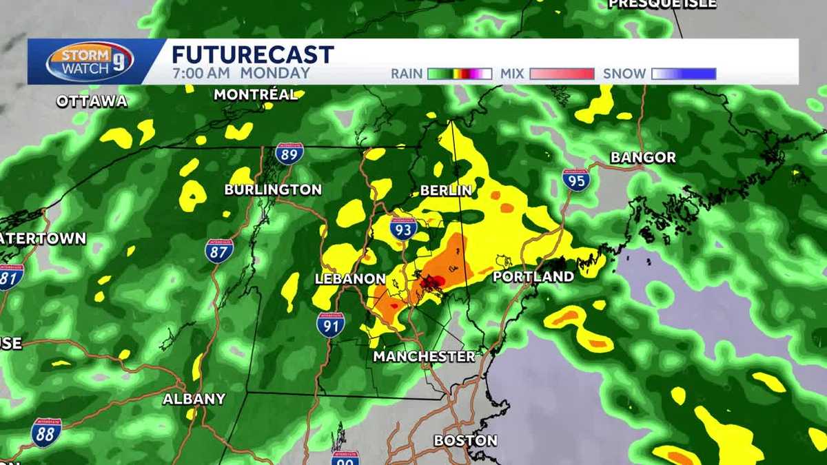 Memorial Day rain: Track showers in New Hampshire