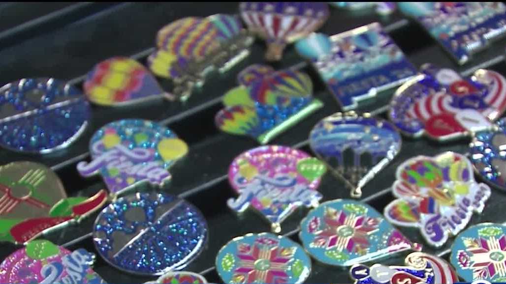 Balloon pins are another popular highlight of Balloon Fiesta