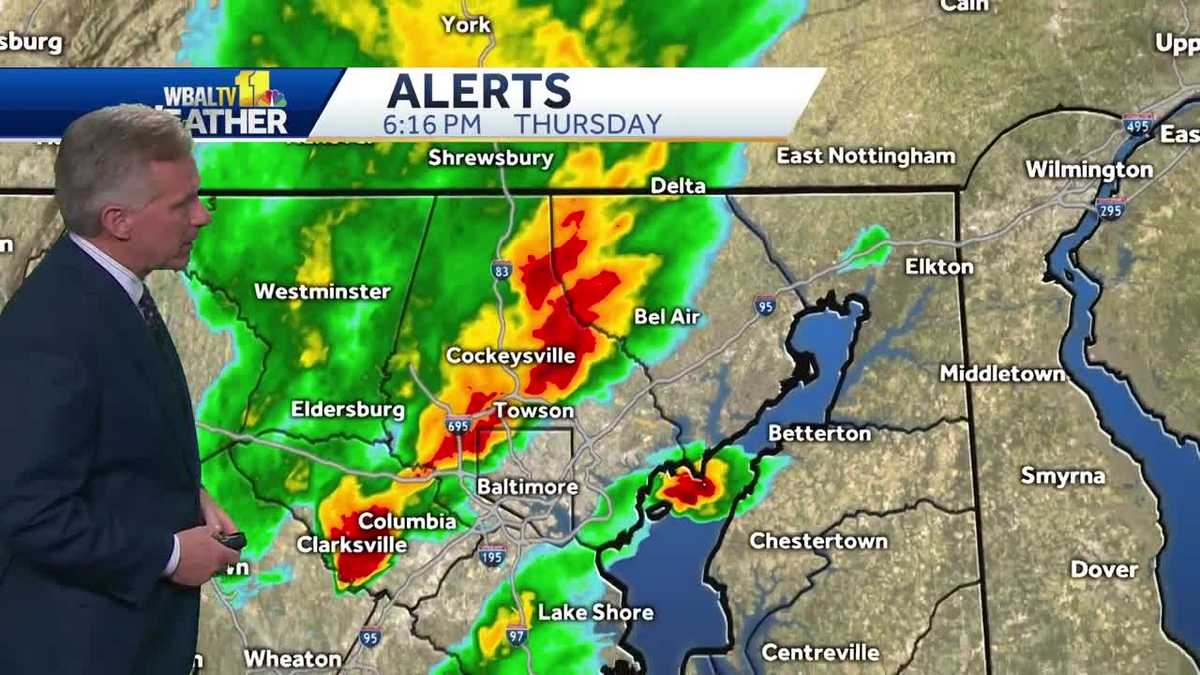 Tom shows how long storms will last