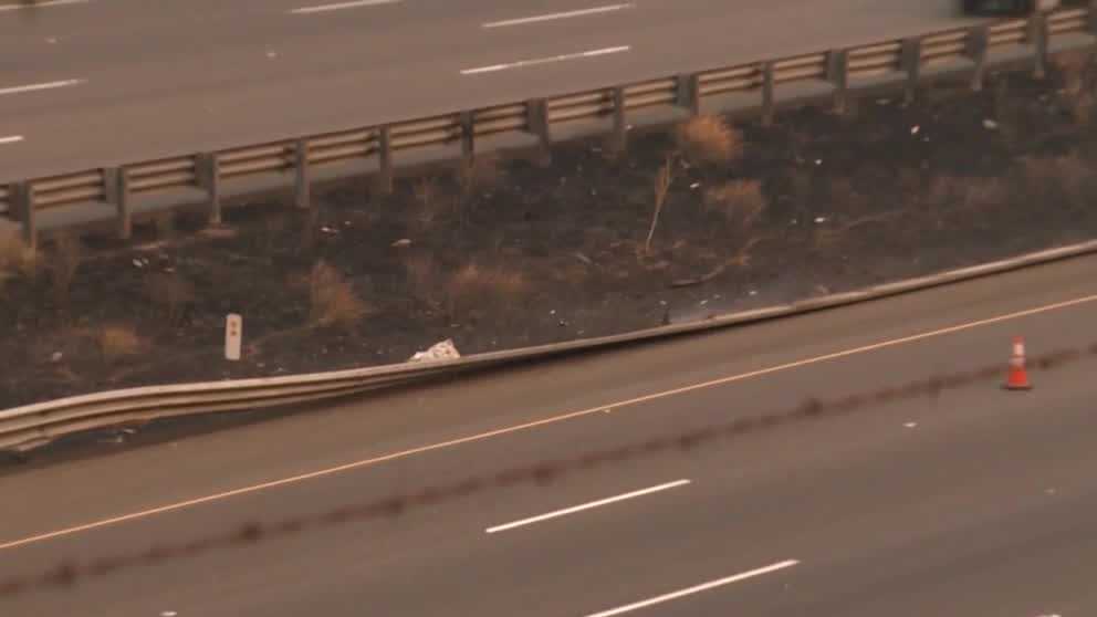Crews assess damage on I-80 after wildfire burns in Solano County