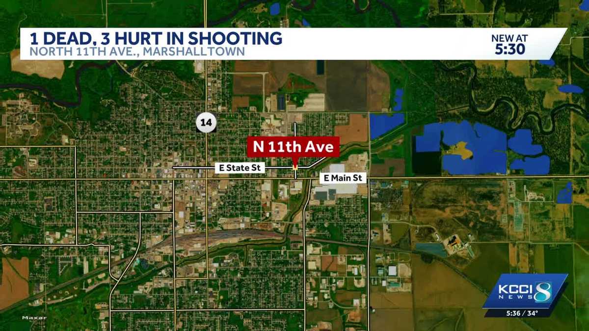 One dead, three others injured in Marshalltown shooting