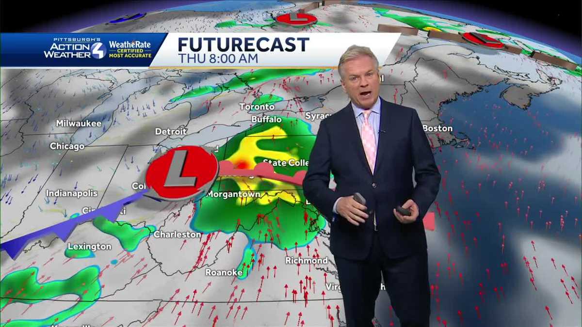 Partly cloudy Wednesday, showers roll in Thursday