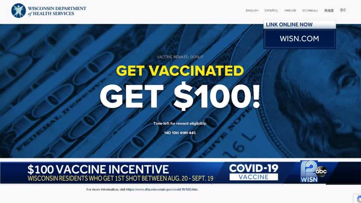 Wisconsin's COVID-19 vaccine incentive extended until Sept. 19