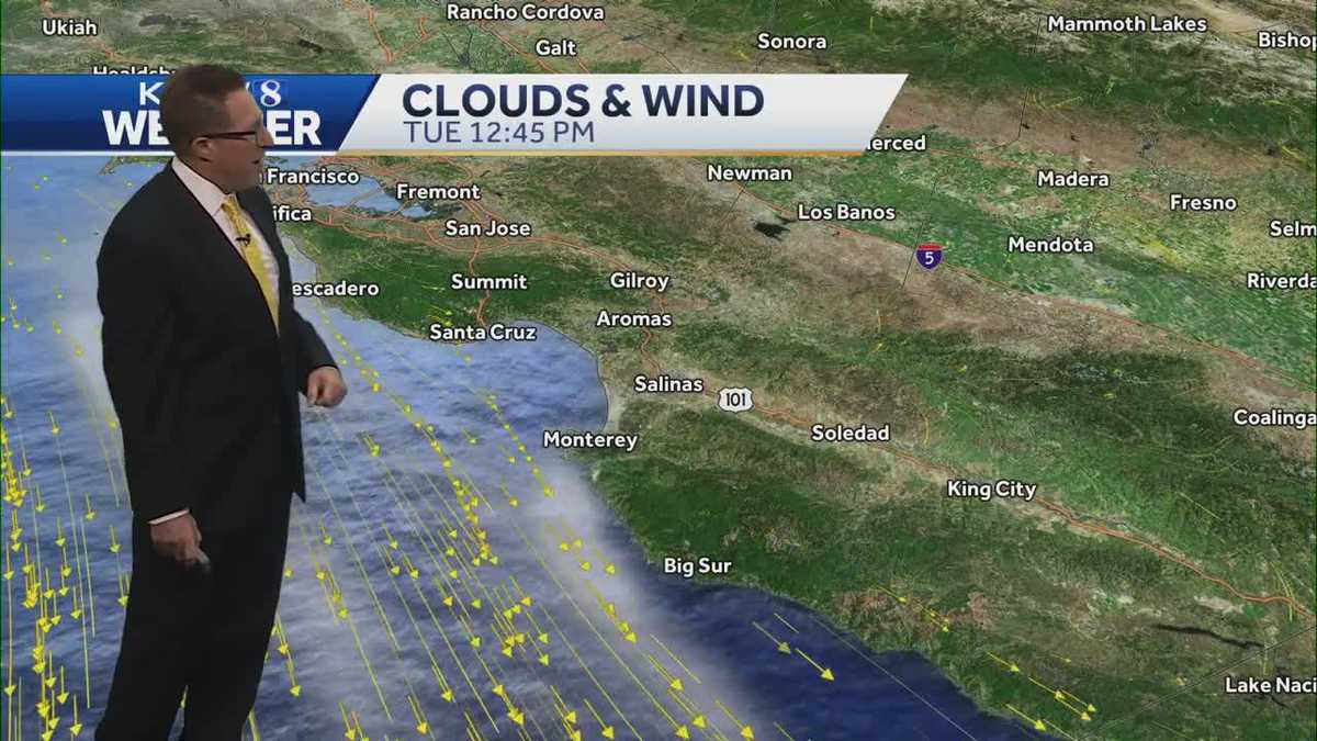 Nice temperatures expected on Tuesday throughout Central Coast