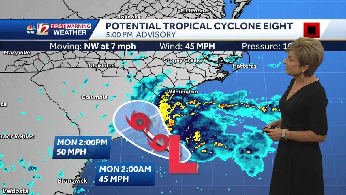 WATCH: Potential Tropical Cyclone 8 to bring wind and rain to Triad