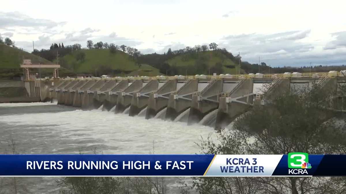 Dam water releases swell American River levels