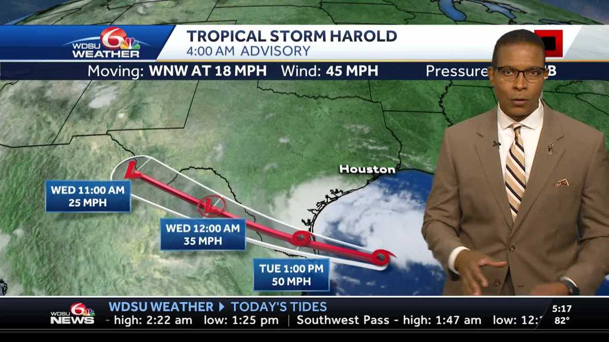 Gulf storm, Tuesday heat