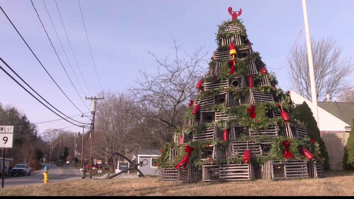 'That’s Pampi's tree': Lobster trap tree honors Maine fisherman killed ...