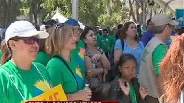 Hundreds protest budget cuts at Capitol