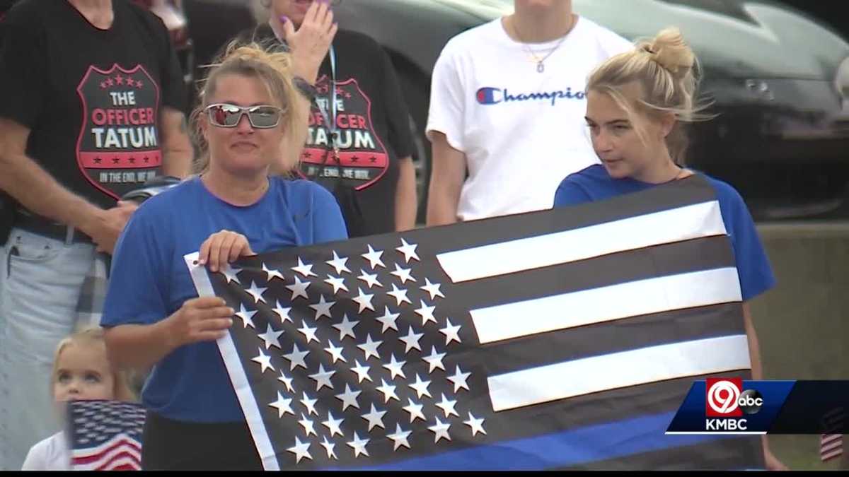 Hundreds pay final respects to Independence Officer Blaize Madrid-Evans ...