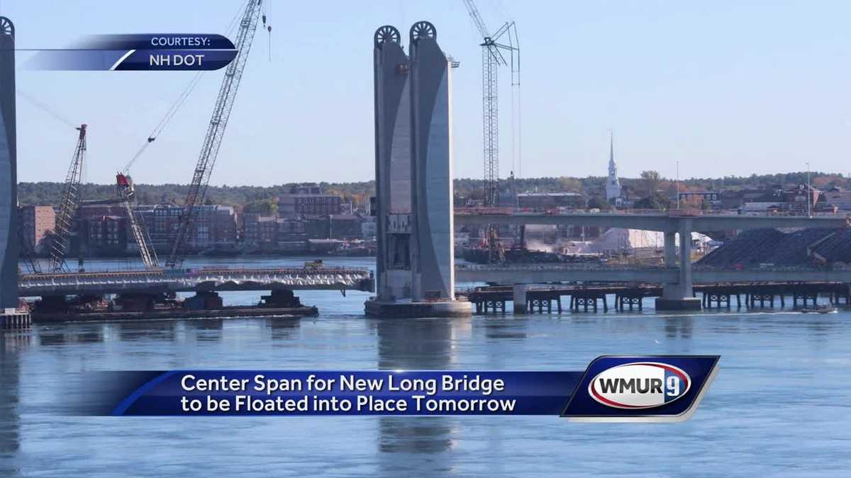Center span for new Sarah Long Bridge to be floated into place