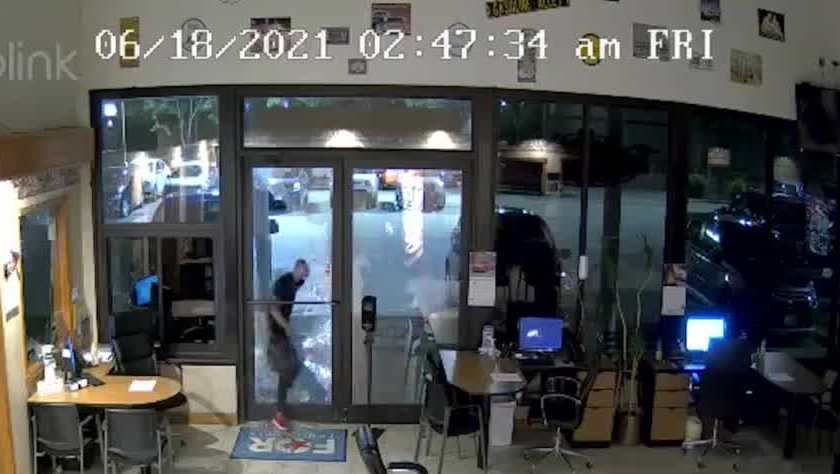 WATCH: Dealership shares video of people breaking into shop