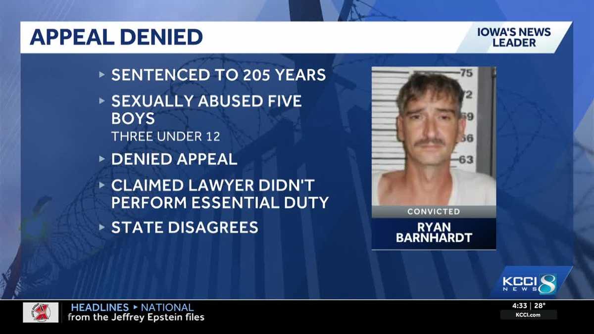 Iowa courts: Boone man remains in prison after appeal denial