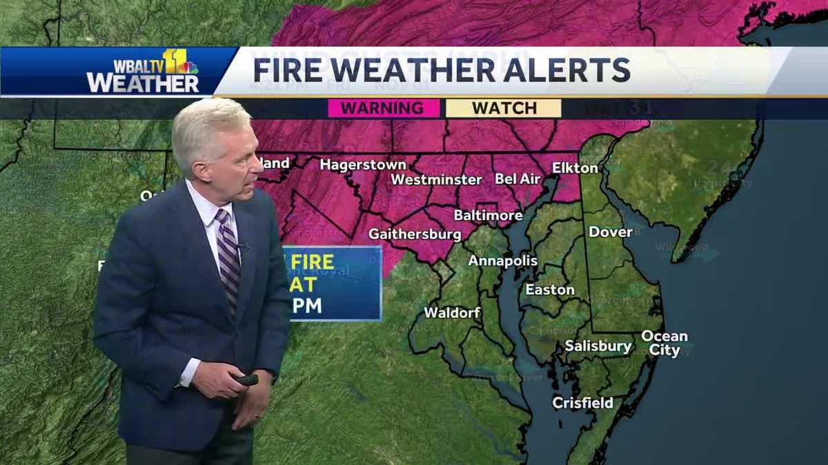 Fire weather alerts issued in Maryland Fire weather alerts issued in Maryland