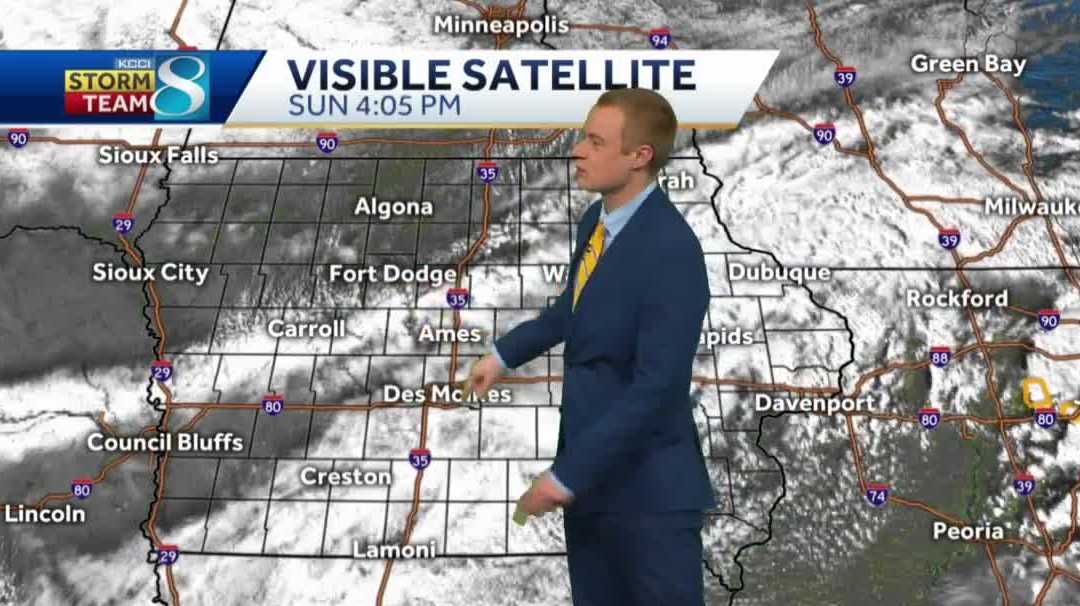 Drier, cooler weather heading into the new week