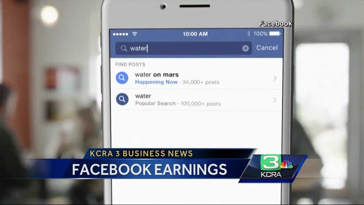 Business News: Facebook earnings