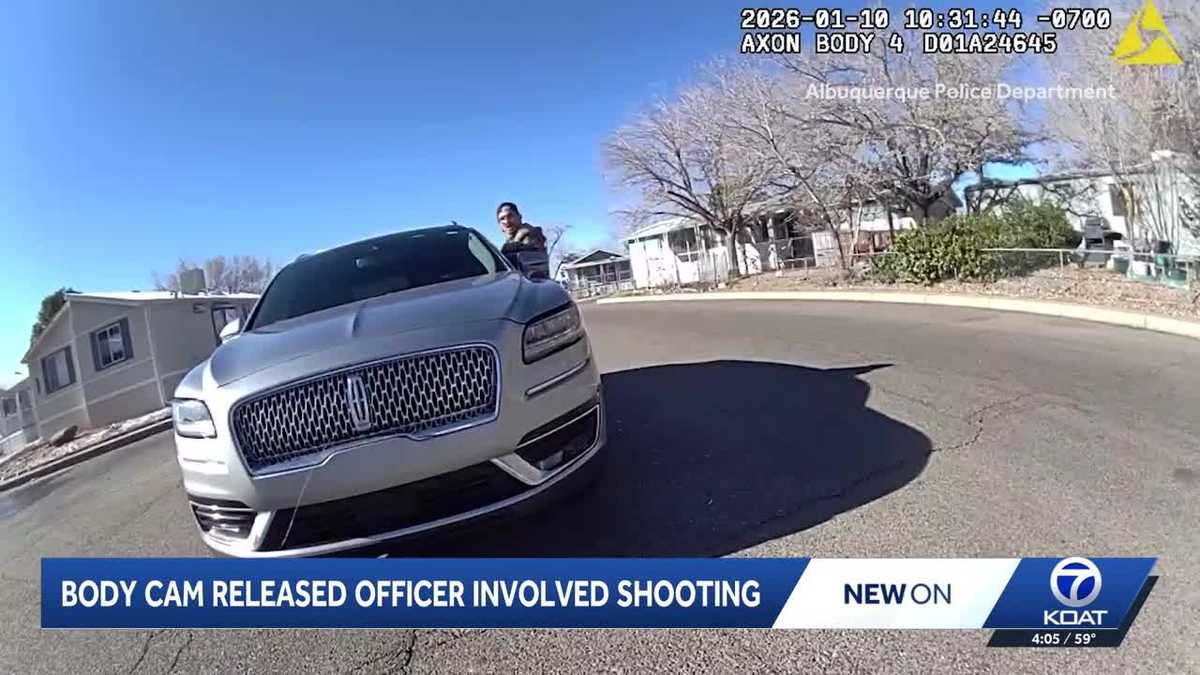Albuquerque police body cam of first 2026 officer shooting