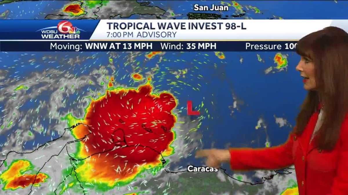 Convection firing on West side of Invest 98-L