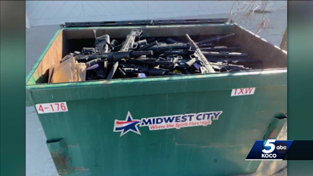 Oklahoma gun owner accused of improperly disposing guns