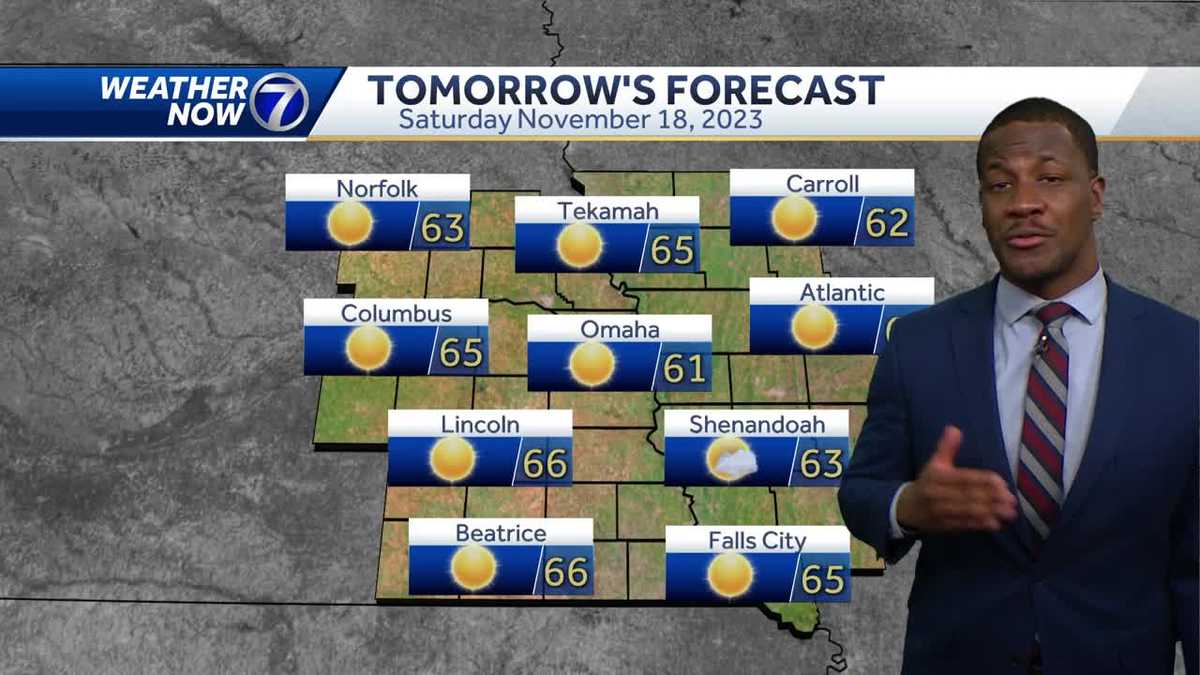 Friday, November 17: Pleasant Conditions Saturday