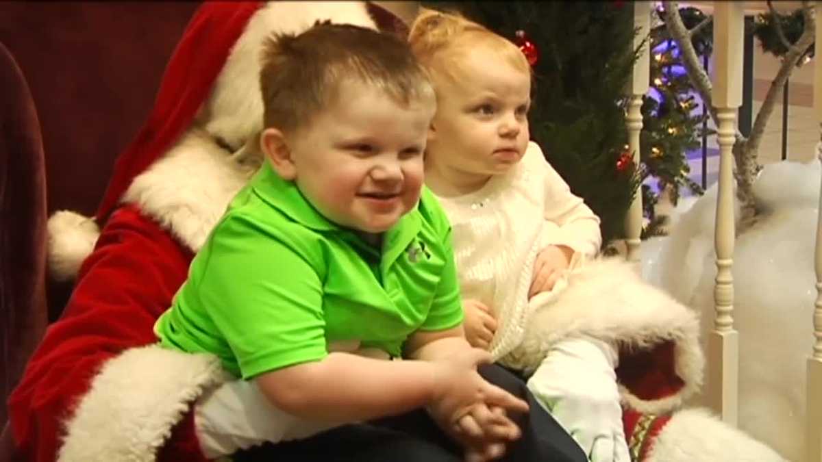 Children with special needs enthusiastic to meet Santa Claus