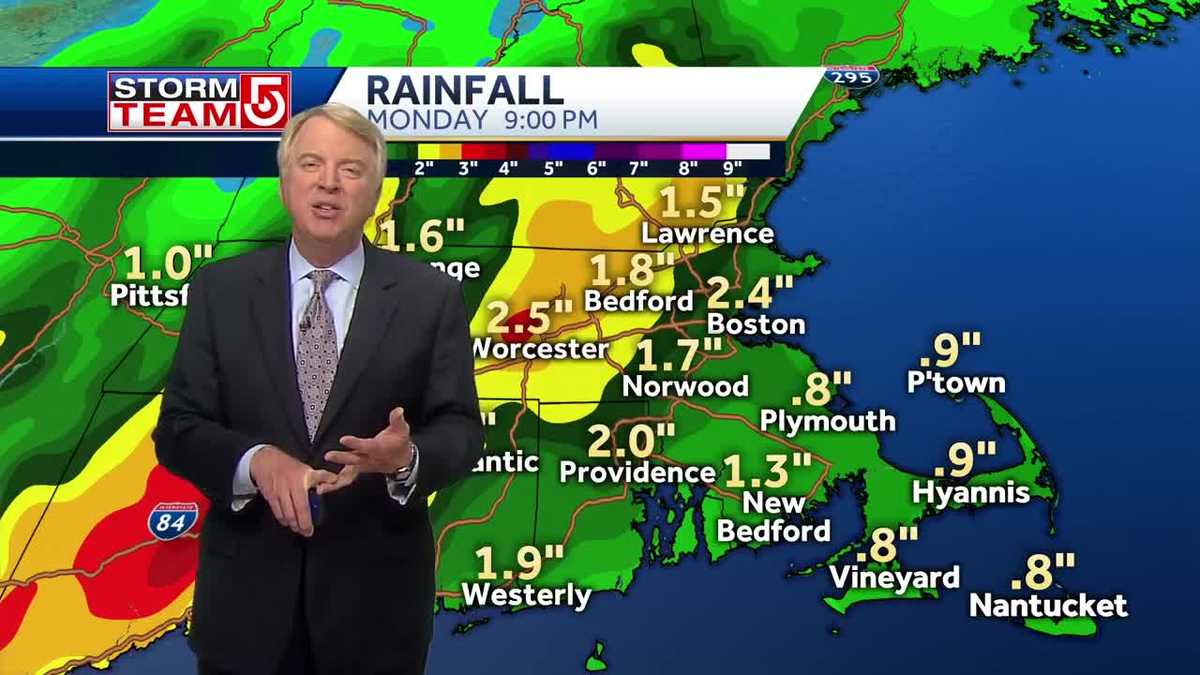 Video: Wet, windy, cold Marathon Monday