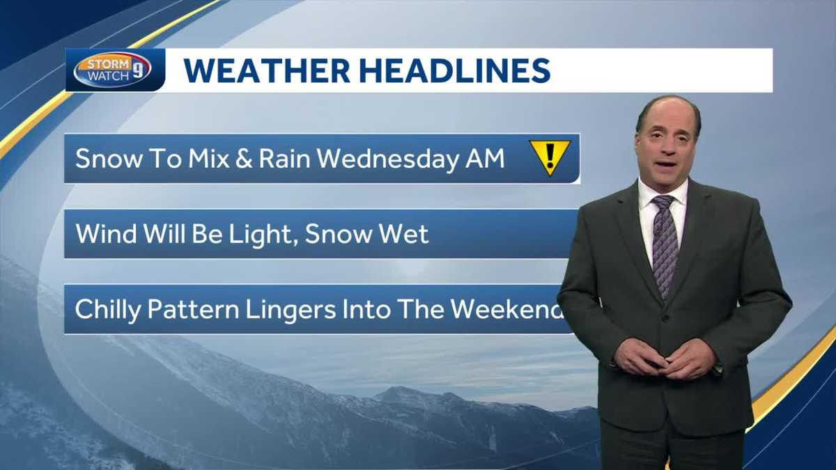 NH forecast video: Messy Wednesday morning commute expected