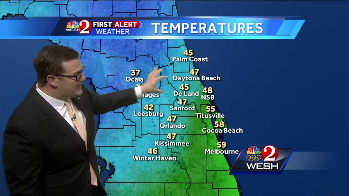 Cold weather, showers for Tuesday morning