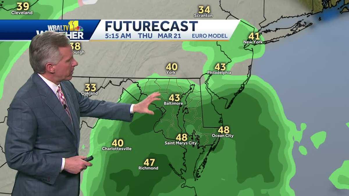 Chilly temps, heavy rain expected for Thursday