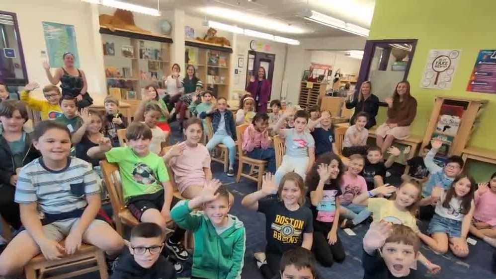 Wmur S Hayley Lapoint Visits Soule Elementary School In Salem