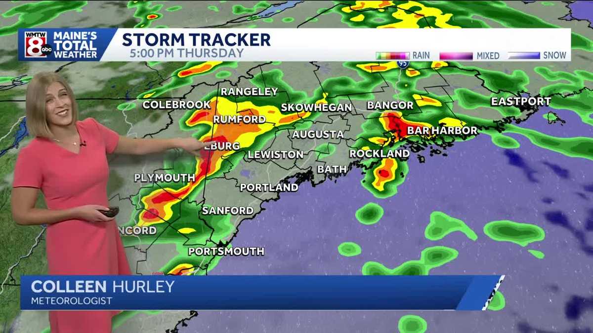 Isolated t-storms this evening, wet and windy Thursday