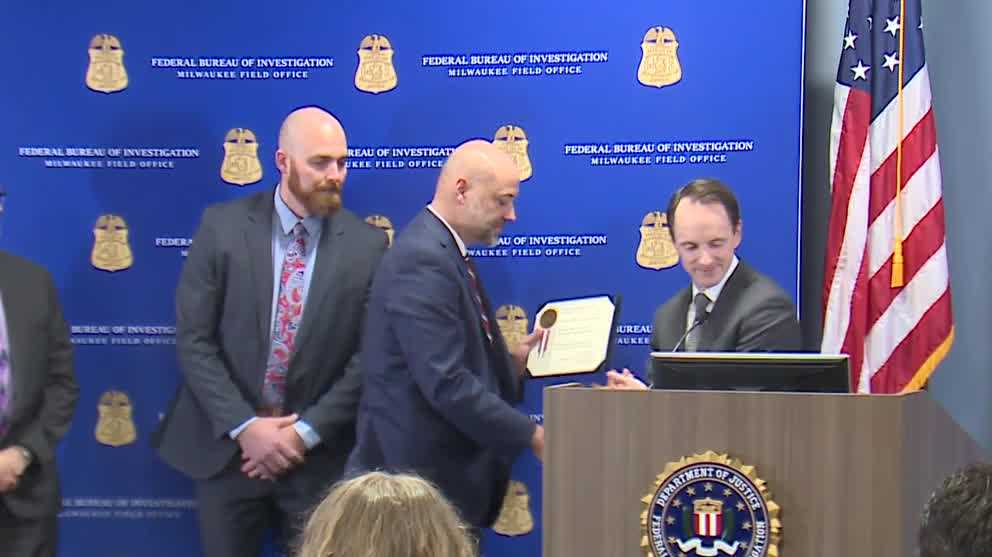FBI honors 3 Milwaukee-area officers for their bravery
