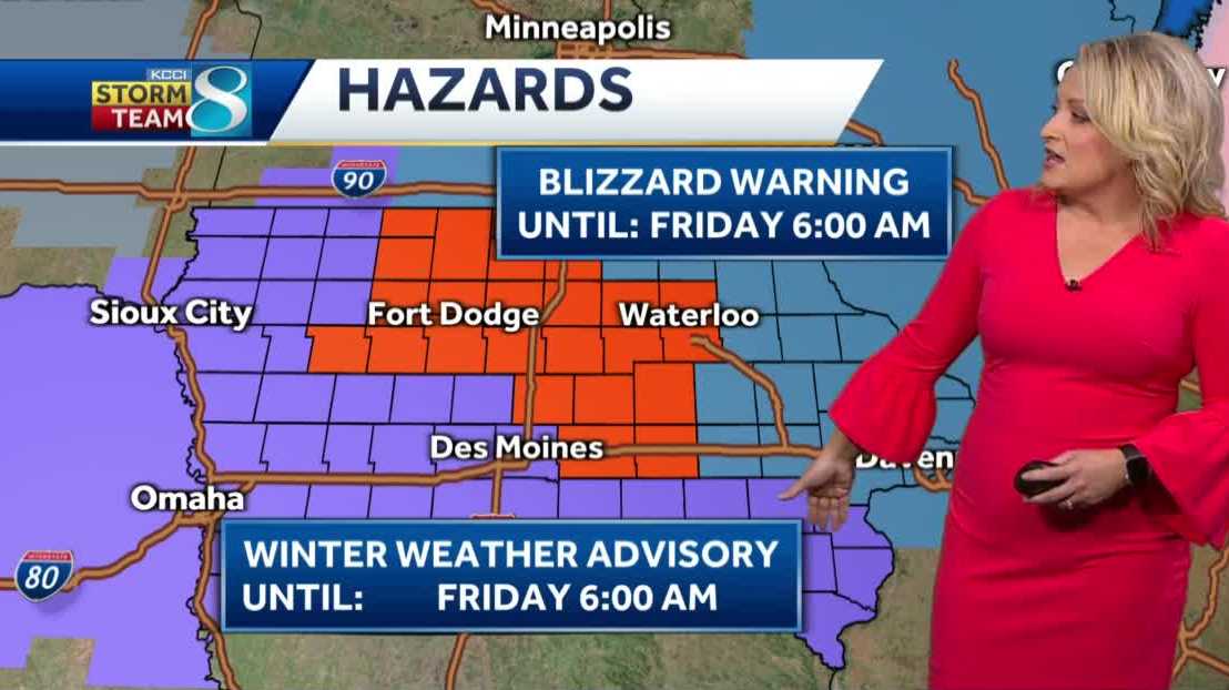 Blizzard conditions possible Thursday