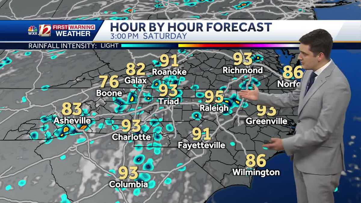 Isolated strong storms possible Friday PM, summer pattern continues in ...