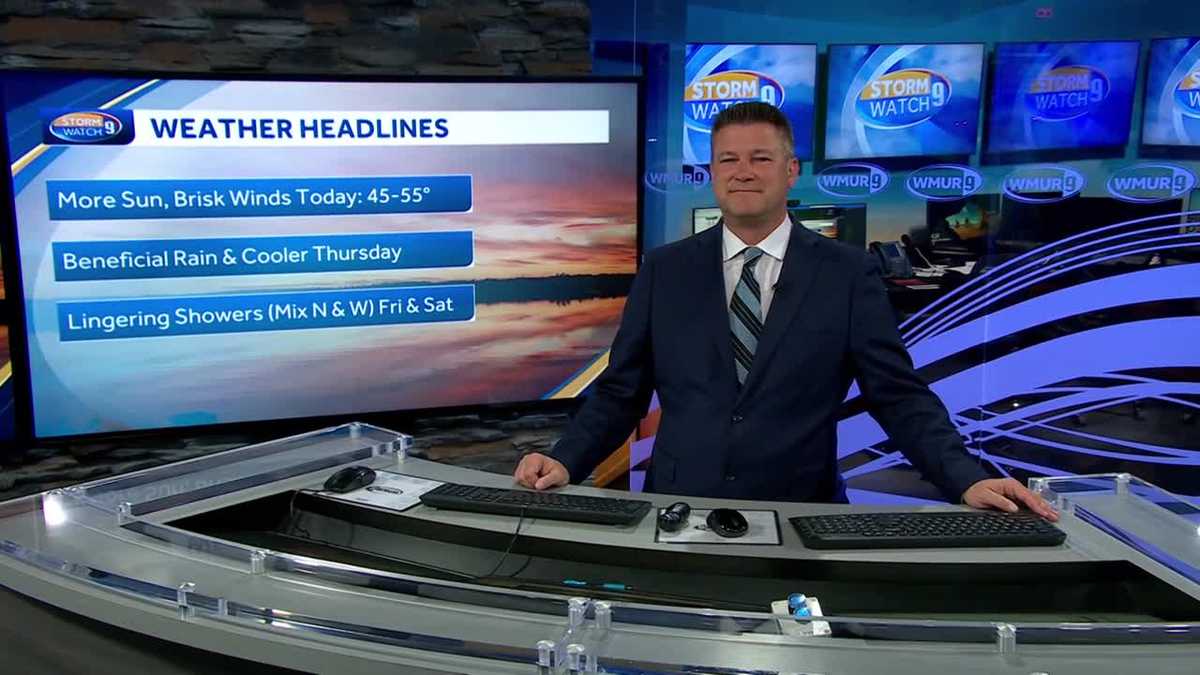 New Hampshire forecast video: Sunny with brisk winds
