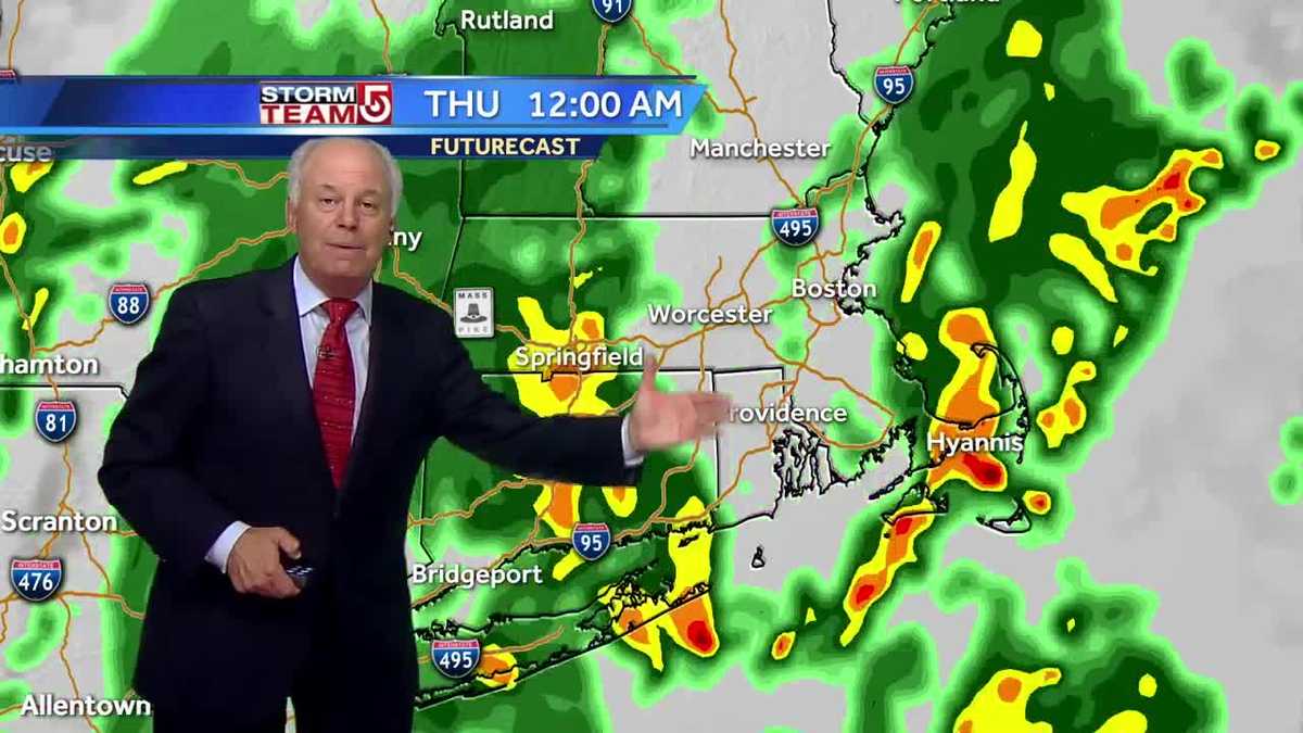 Video: Waves of heavy rain through morning commute