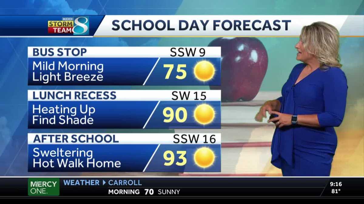 Sweltering temperatures continue into Wednesday
