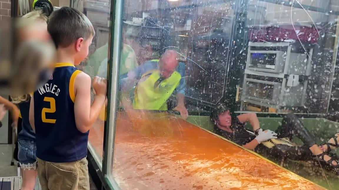 Caught on camera: Birthday party guest jumps on alligator's back after ...