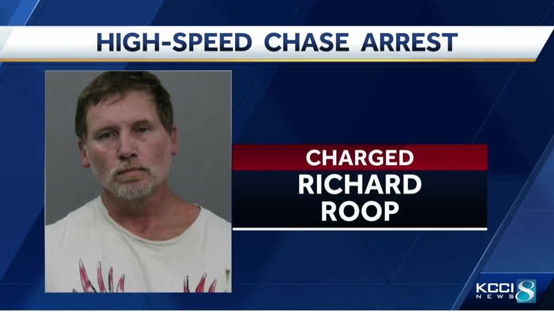 Iowa crime: Motorcyclist Richard Roop arrested after leading police on ...