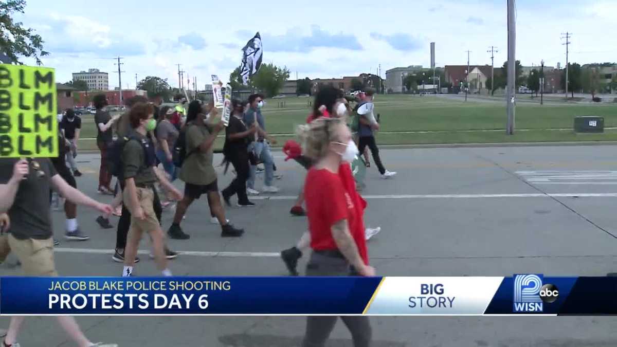 Jacob Blake shooting: Day 6 of protests