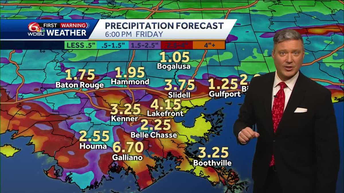 New Orleans Weather Forecast Flood Watch How Much Rain Will I Get