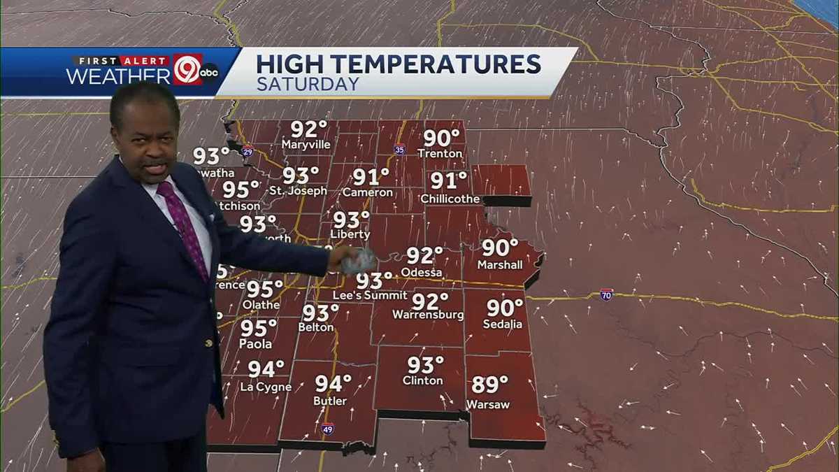 Hotter temperatures for Labor Day, early next week