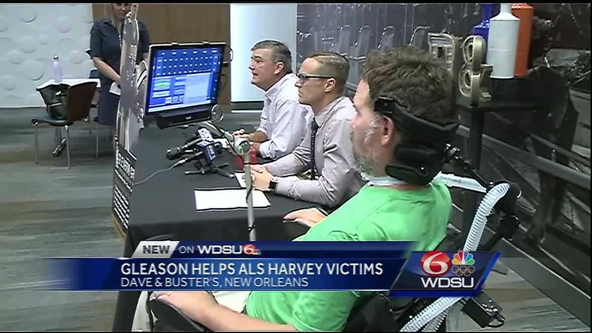 Steve Gleason steps up to help Harvey victims with ALS