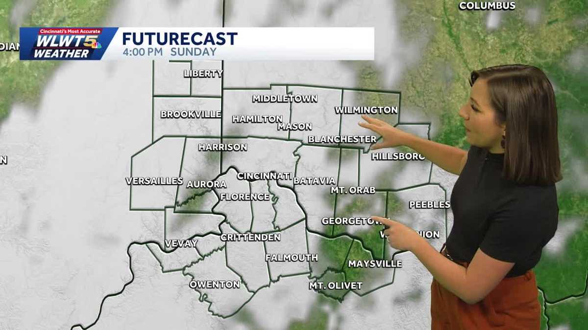 Early Sunday showers around Cincinnati