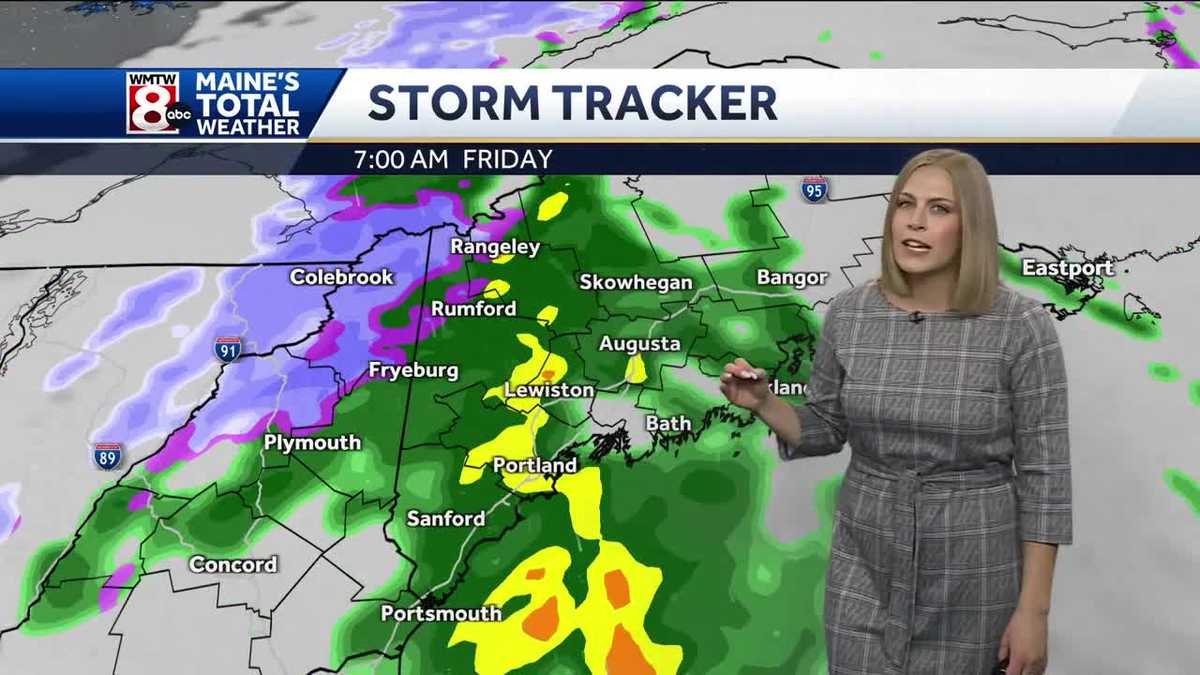 Fog and drizzle this evening, rain and wet snow Friday