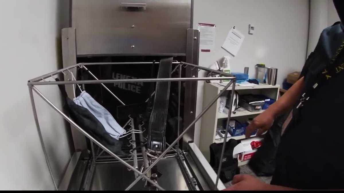 Lenexa police receive decontamination cabinet for gear