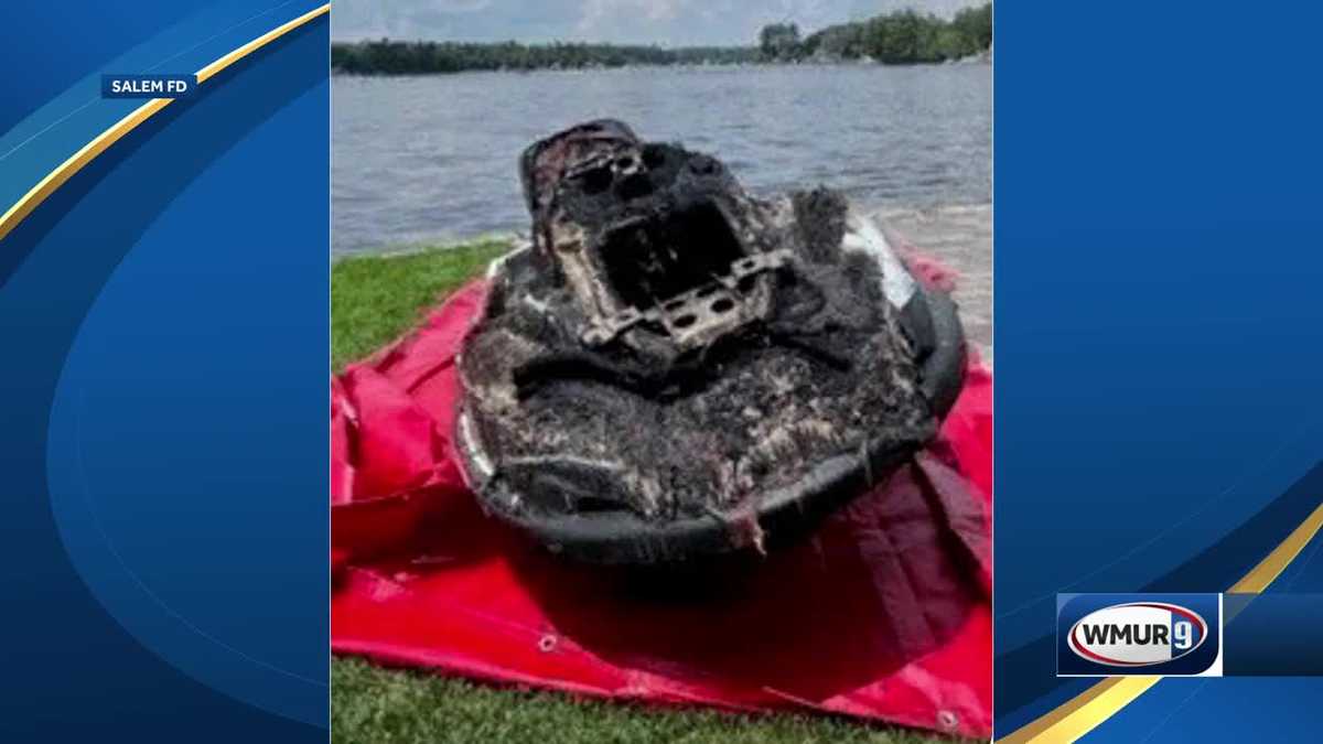 Person taken to hospital after jet ski caught fire in Salem, NH