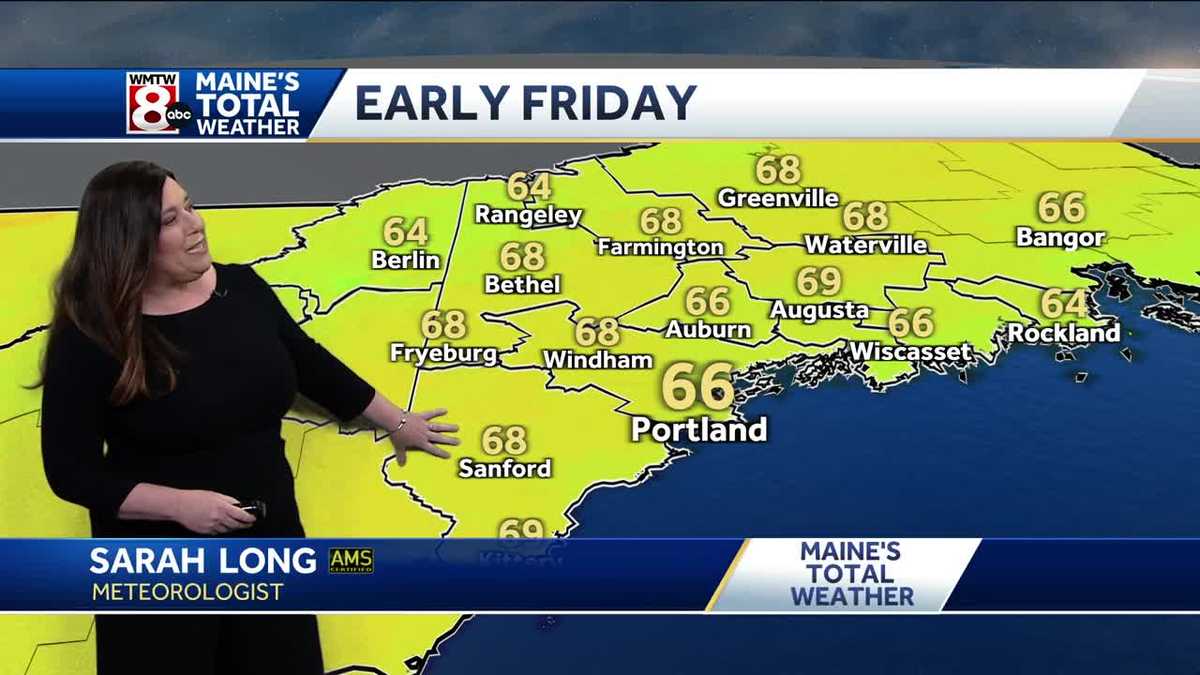 Mild, muggy night with showers and sun ahead for the weekend