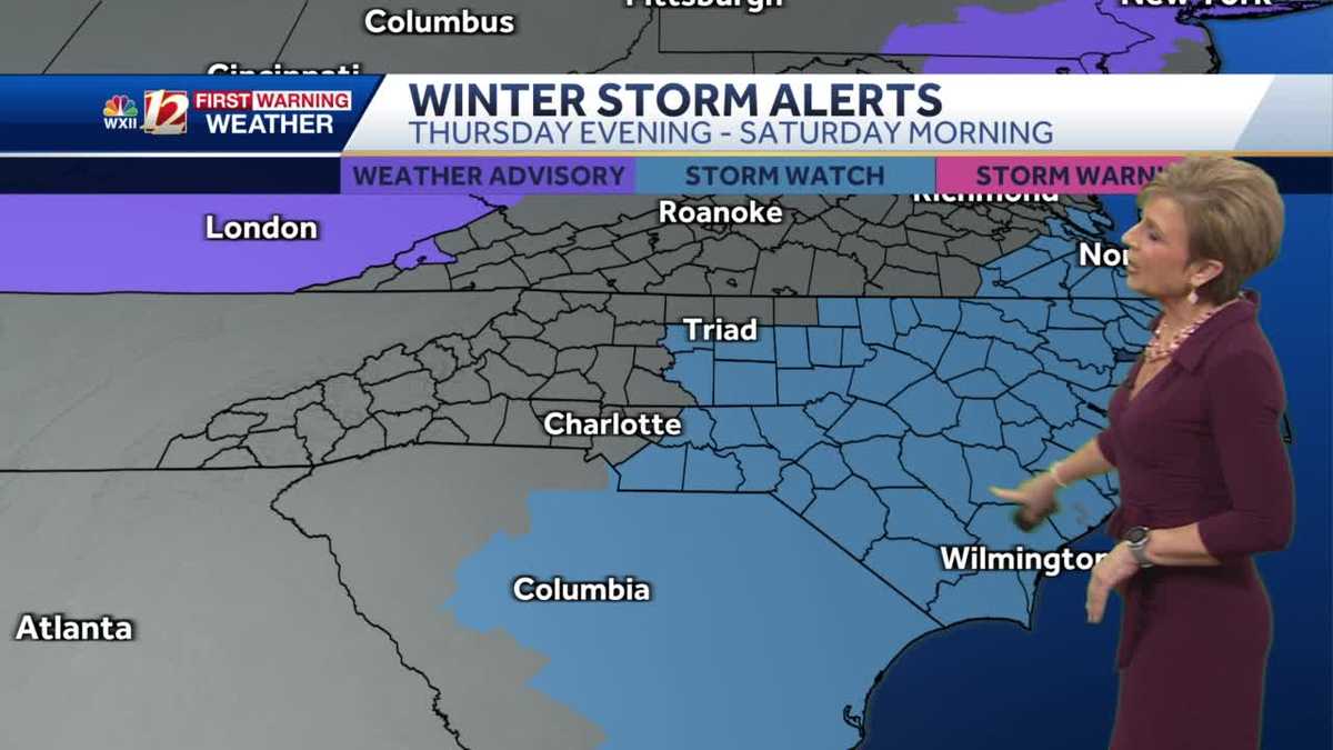 WATCH: Winter storm watch for Triad, light snow possible